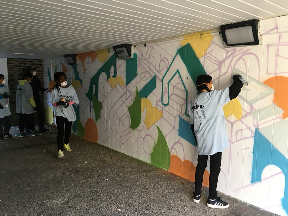 Fresque Murale avec l’artiste Takir – Par Tout Artiste